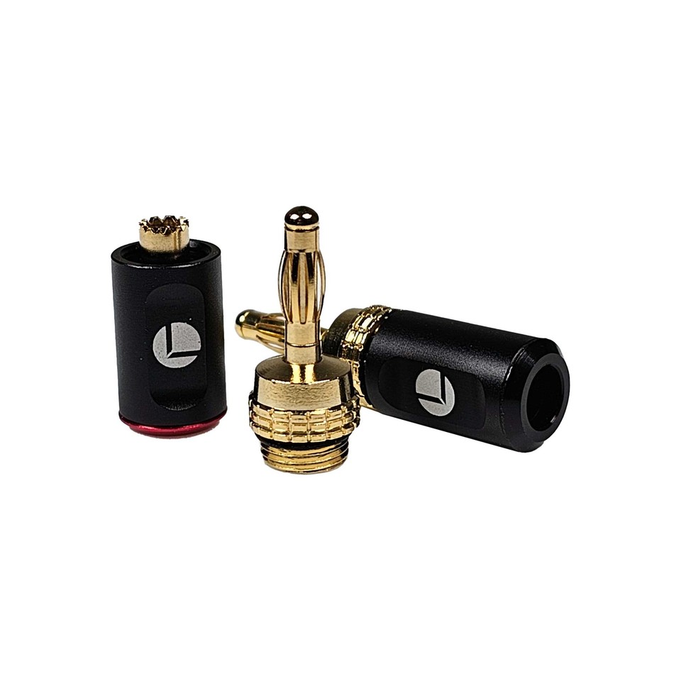 LOGICO 6 Pairs Banana Plugs Gold Plated Speaker Wire Audio Connectors ...