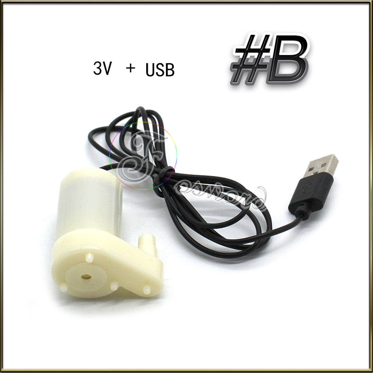 DC 3-4.5V Miniature Submersible Water Pump Fish Tank for Aquarium Pond ...