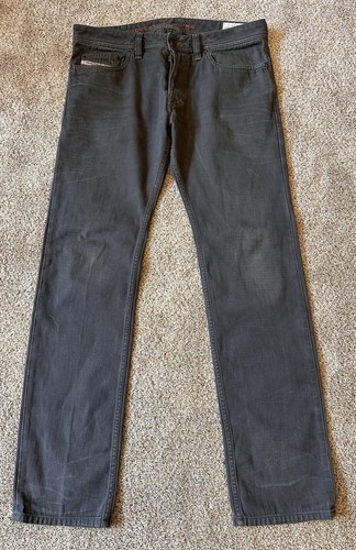 Mens Diesel SAFADO-X 0819D Regular Slim Straight Grey Jeans W33 L34 Italy Made | eBay