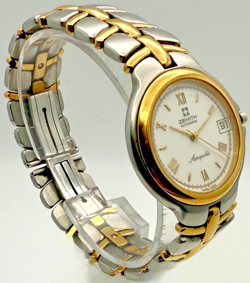 Zenith Acropolis Automatic Date Two-Tone Steel Gold Swiss Watch | eBay UK