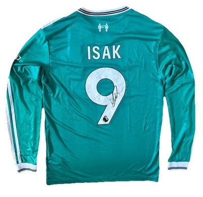 ALEXANDER ISAK Signed FC Liverpool 25/26 NEW STOCK Away Long Sleeve ...