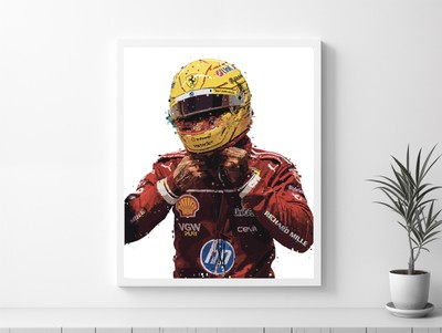 Lewis Hamilton Ferrari F1 Poster Print A4 | eBay UK