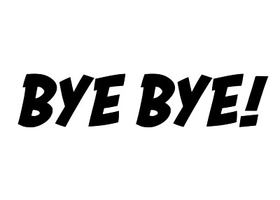 BYE BYE! (Decal / Graphic / Sticker) | eBay