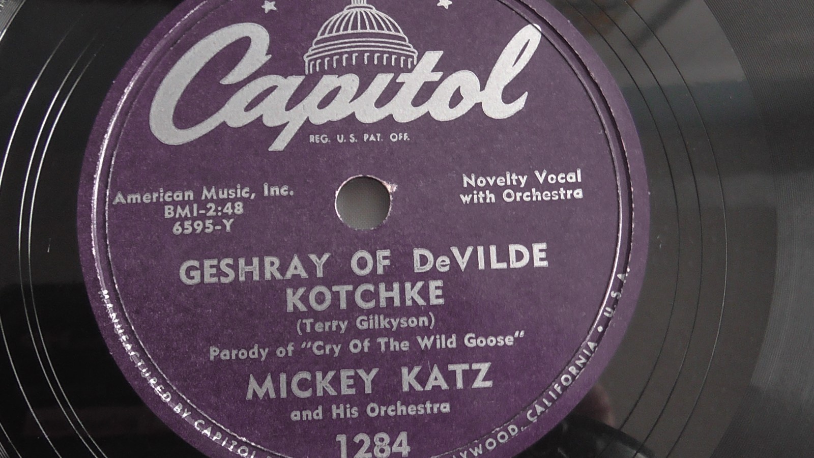 Jewish Yiddish 78rpm – Mickey Katz – Capitol #1284 Bagel Call rag | eBay