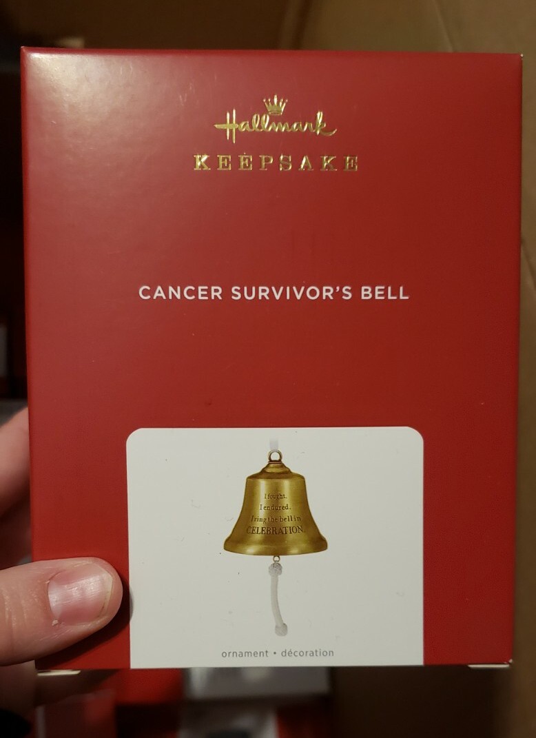 2021 Hallmark Ornament Cancer Survivor's Bell Metal Box Is Not Mint for ...