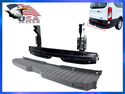 For 2015-2024 Ford Transit Rear Bumper Cover W Reinforcement Bar Step ...