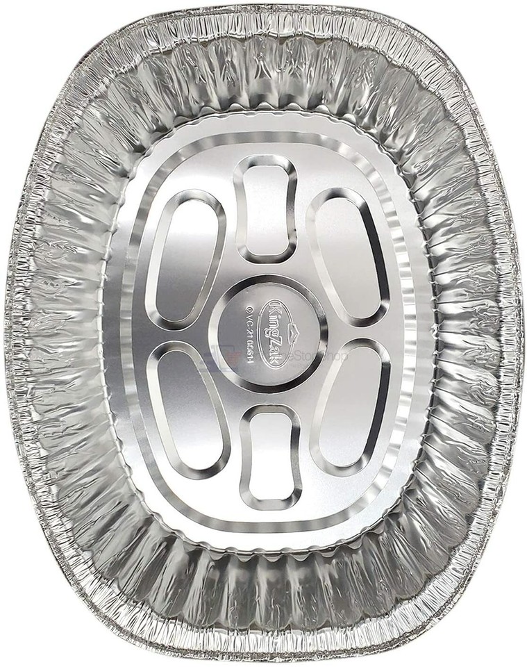Heavy-Duty Disposable Extra Large Oval Roasting Pan-Durable Turkey ...
