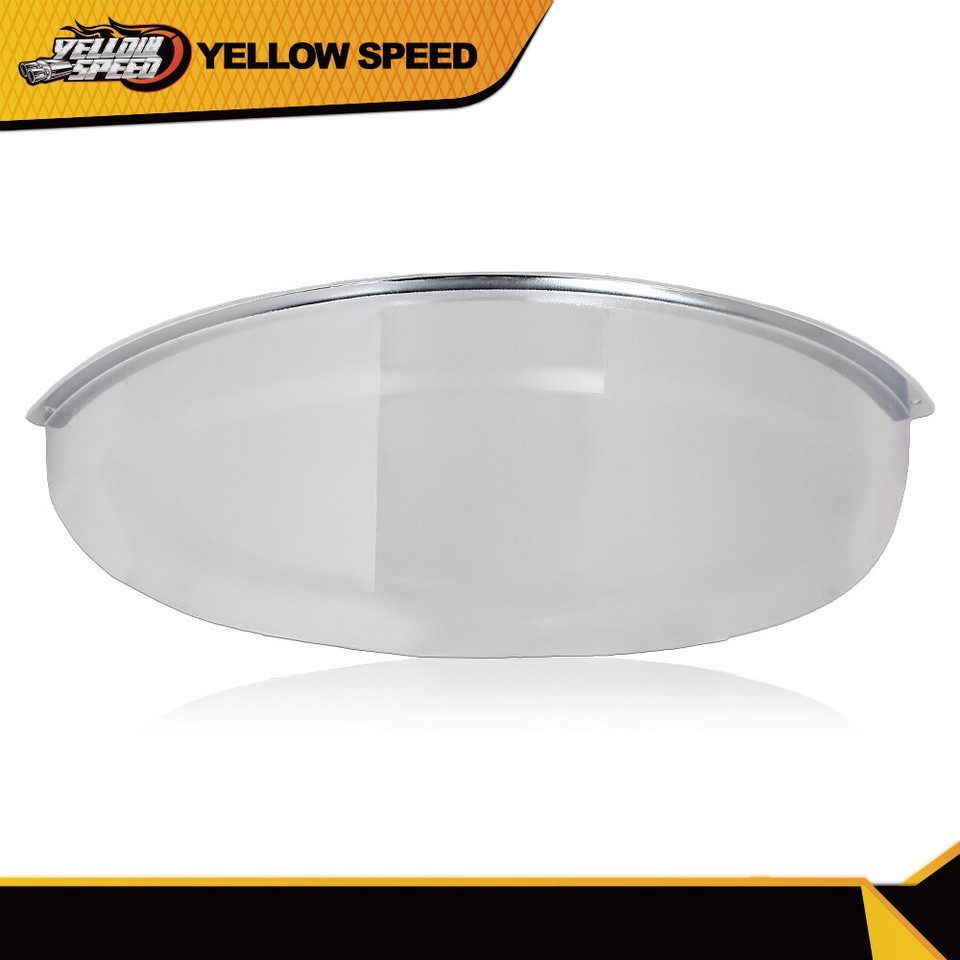 Headlight Headlamp Visors 7" Heavy Duty Chrome Shields Trim Caps Custom ...
