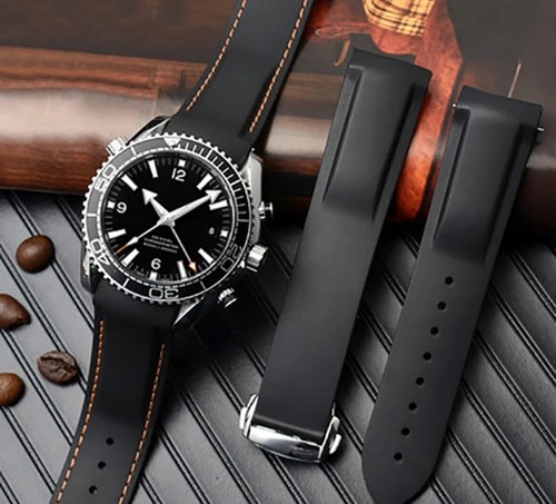 20 22mm Omega Seamaster Planet Ocean Rubber Strap Deployment Clasp | eBay