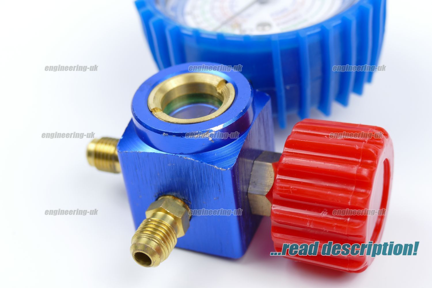AC R600A R32 R410A R134A R290 Refrigerant Single Gauge Manifold Valve ...
