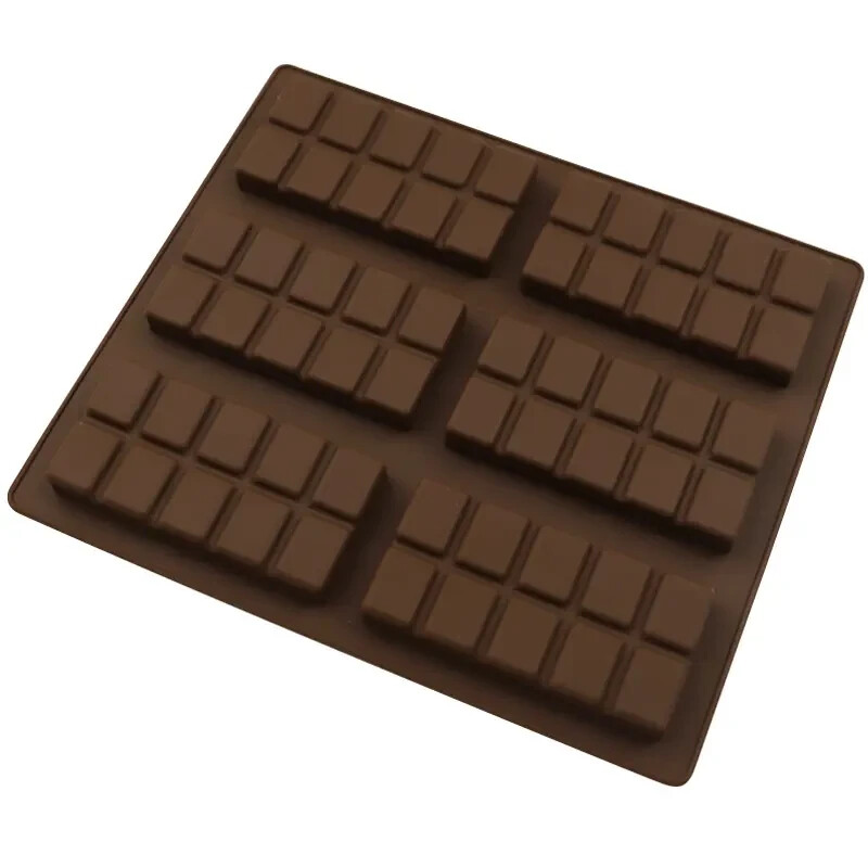 Rectangle Chocolate Bar Mould Wax Melts Silicone Mould Sections Snap ...