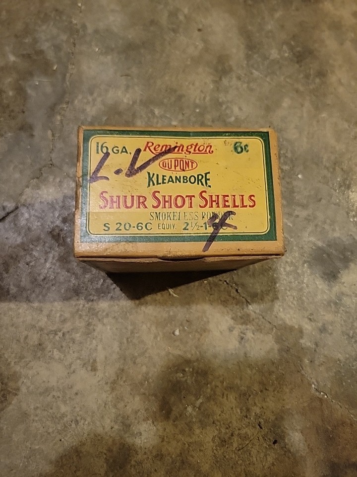 Remington Kleanbore Ammo Box Empty 12 Gauge Shur Shot Shells Display Prop Vtg | eBay