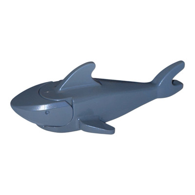 LEGO PART 14518 DARK BLUISH GRAY Shark Body & 87587 DARK BLUISH GRAY ...