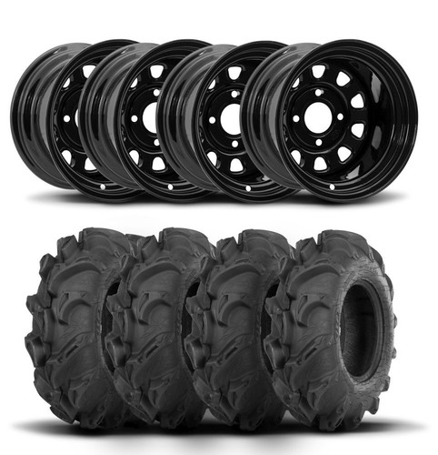 ITP Delta Steel 12" Wheels And Mega Mayhem Tires [28x9-12] | eBay