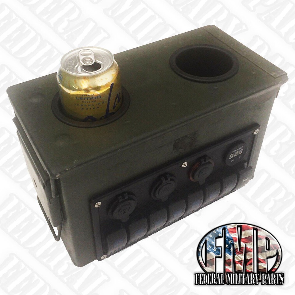 MILITARY HUMVEE Cup Holder/Center Console (B) Side Ctrl Panel M998 AMMO ...