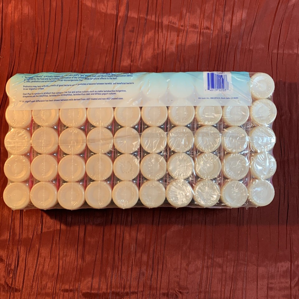 50 Bottles Epoca Cool plus Probiotic Cultured Dairy Beverage, 5 Active ...