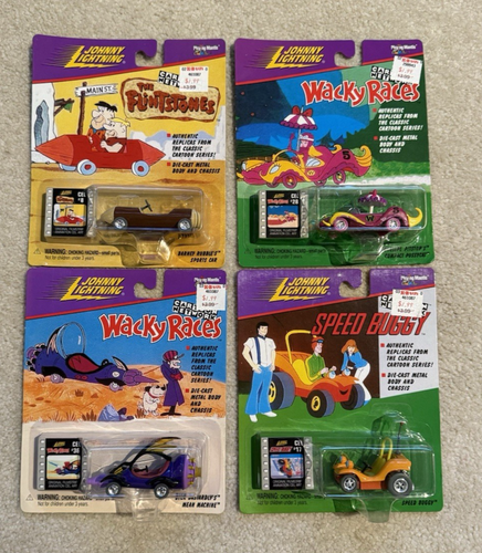 Johnny Lightning CARTOON NETWORK WACKY RACES SPEED BUGGY SET ALL 4! | eBay