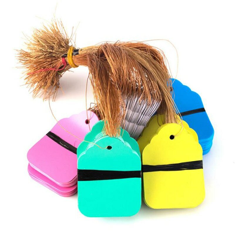 100pcs Plant Garden Pot Plastic Reusable Name Tags Tag Label for Flower ...