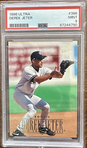 1996 Fleer Ultra Derek Jeter #386 NY Yankees PSA 9 MINT HOF Rookie card ...