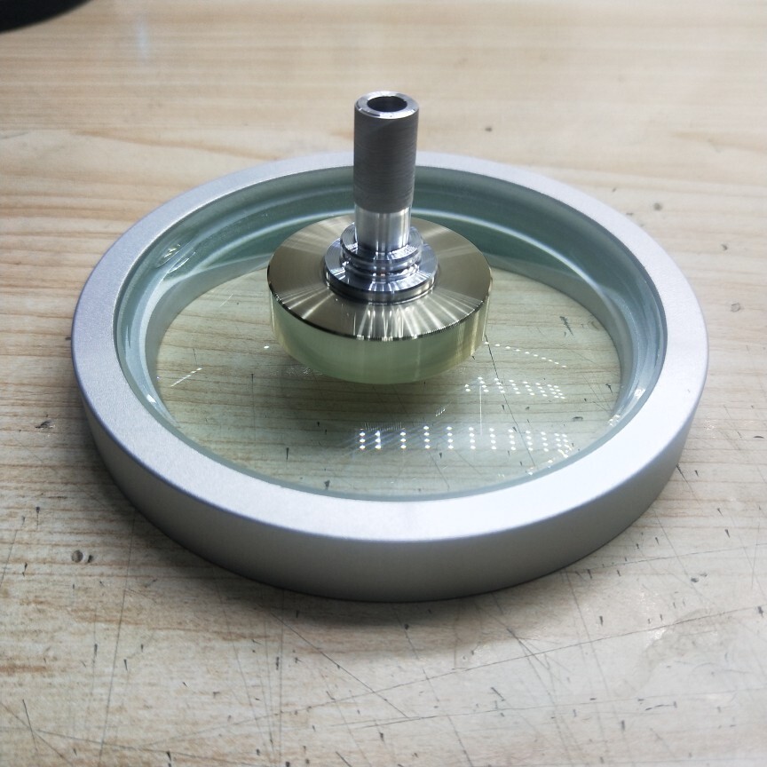 Professional Glass Lens+Aluminum frame Base For Spinning Top Spinner ...