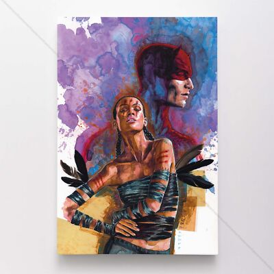 Daredevil Poster Canvas Textless Vol 2 #52 Comic Book Art Print | eBay ...