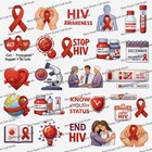 HIV Awareness Waterslide Nail Art Decals Set Of 50 Instructions, Bonus ...