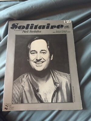 Neil Sedaka Sheet Music Solitaire 1980 | eBay