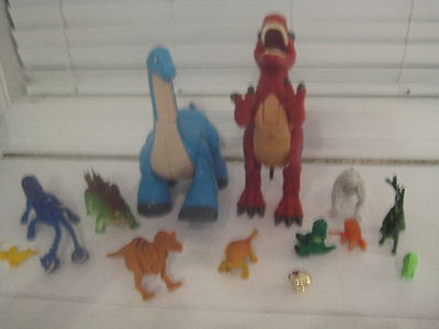 Huge Lot Rare 12+ Dinosaurs Mega Imaginex Apatosaurus T Rex HTF Toys ...