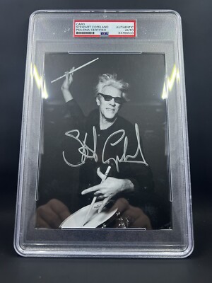 Stewart Copeland Signed 5x7 Card PSA/DNA The Police | eBay