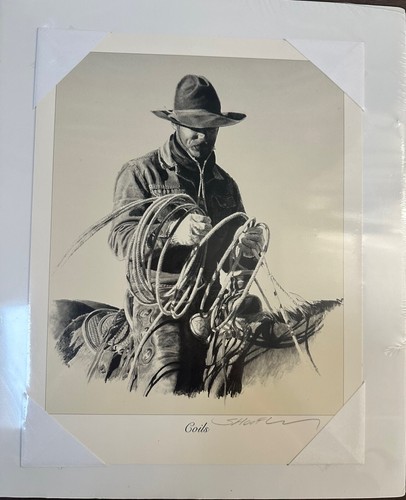 SIGNED ROBERT SHOOFLY SHUFELT PRINT 1981 AUTOGRAPHED WESTERN "Coils" | eBay