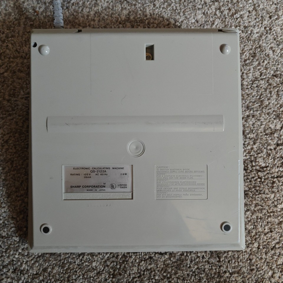 Tested Vintage Sharp Compet QS-2122A - Electronic Calculator- Made In ...