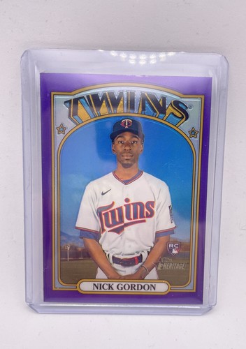 2021 Topps Heritage - Nick Gordon - Purple Chrome Refractor | eBay