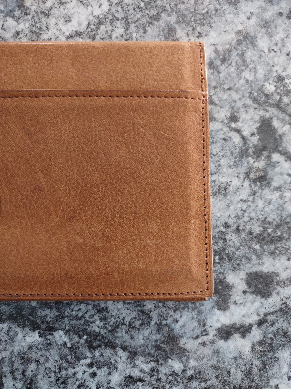 Vintage Boulder Ridge Tan Leather Large Folding Walle… - Gem