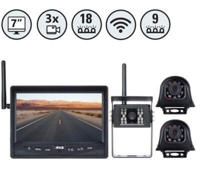 SIMPLE SIGHT™ RVS-355W-HD-SC-03 WIRELESS 3 CAMERA BACKUP SYSTEM W/ 7 ...