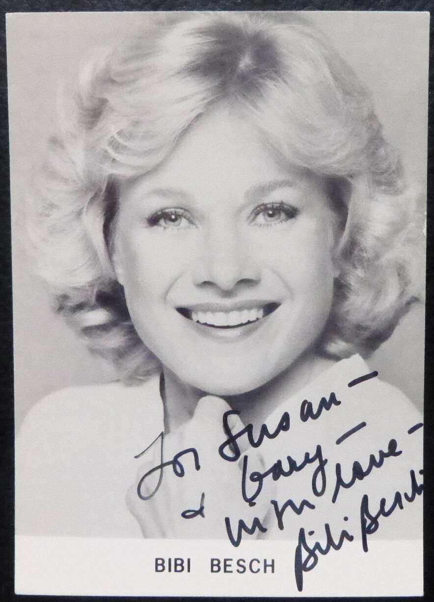 BIBI BESCH signed 3.5x5 publicity still '70s | eBay