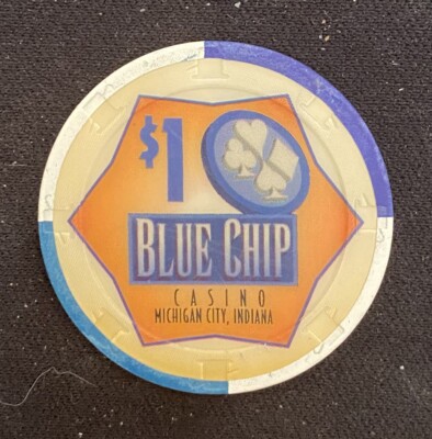 Blue Chip Casino Michigan City Indiana $1 Poker Chip | eBay