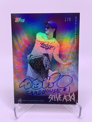 2022 Topps x Steve Aoki Baseball Party #SA2 - Tie-Dye Glitter Autograph ...