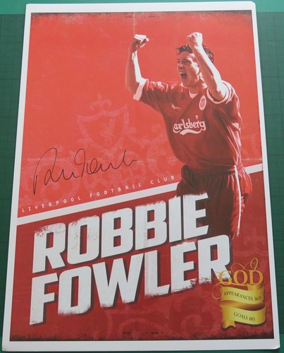 Robbie Fowler Signed Liverpool Large Photo Autograph COA AFTAL | eBay