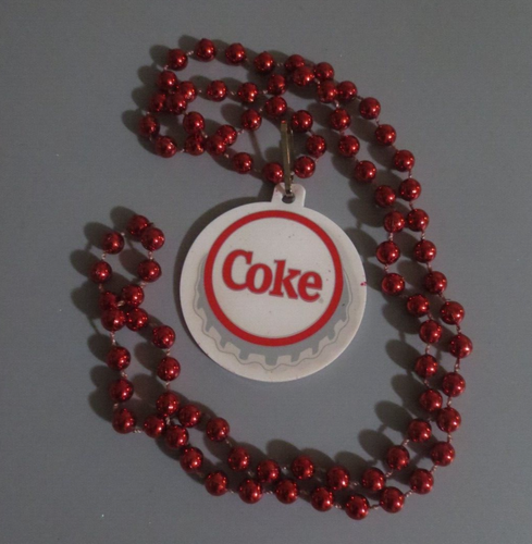 Coca-Cola Red Metallic Mardi Gras Beads Pack of 12 with Coca-Cola ...