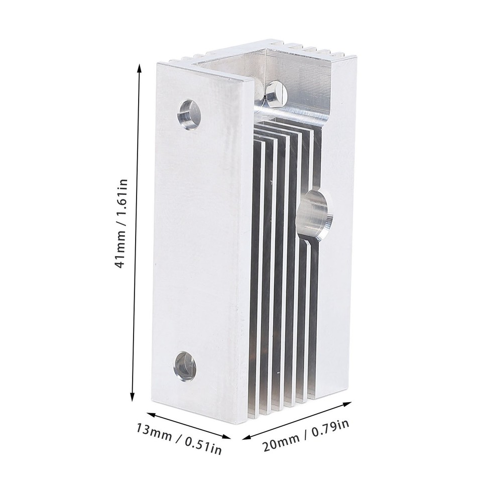 For Extruder Heatsink Aluminum Alloy 3D Printer Hotend Heat Sink | eBay UK
