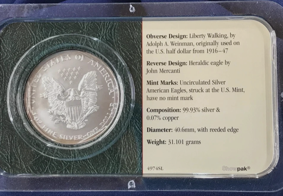 2002 American .999 Silver Eagle Dollar Uncirculated Littleton Holder | eBay