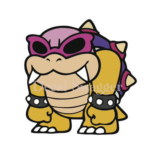 Super Mario Bros Roy Koopa Vinyl decal/sticker Truck/Window/Car/Laptop ...