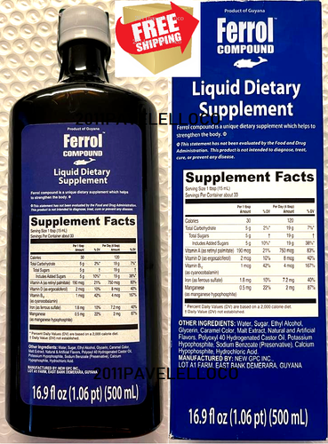 Ferrol Compound 16.5 oz *500 ml Dietary Supplement Strengthen the Body ...