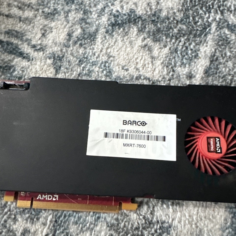 Lot Of 3 Barco AMD MXRT-7600 Firepro W7100 8GB Graphics Video Card GPU ...