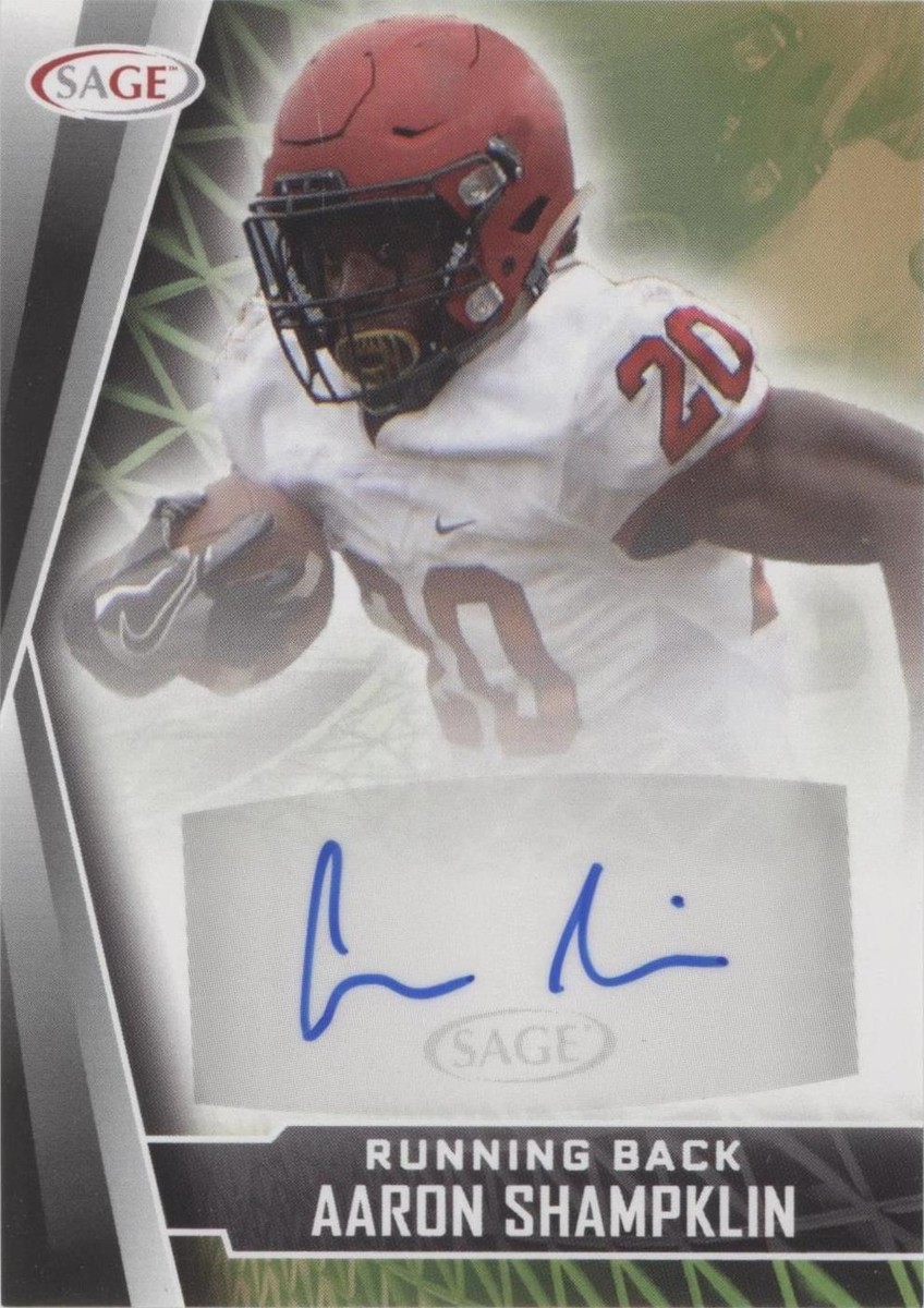 2022 SAGE High Series - Autographs Black #A-AS Aaron Shampklin (AU, RC ...