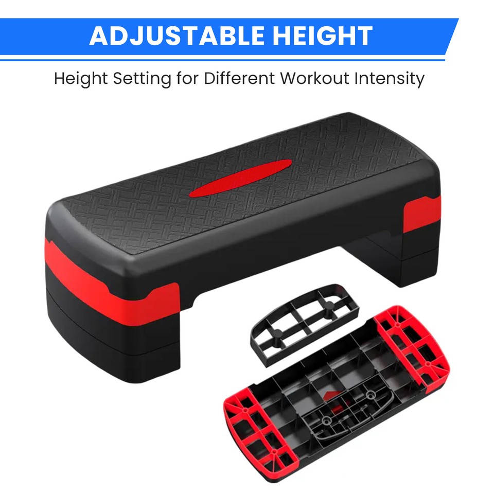 Aerobic Stepper Adjustable Height 2-3-5 Levels Exercise Stepper for ...