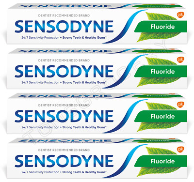 4 SENSODYNE FLUORIDE Sensitivity Protection Daily Toothpaste 75ml | eBay