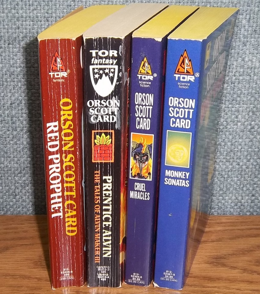 Lot Orson Scott Card CRUEL MIRACLES MONKEY SONATAS RED PROPHET PRENTICE ...
