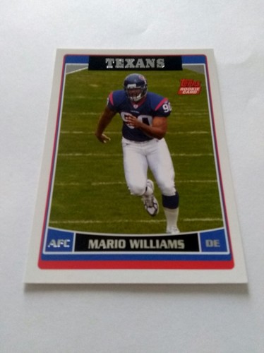2006 Topps Football Mario Williams Rookie Card #351 Factory Set Break ...