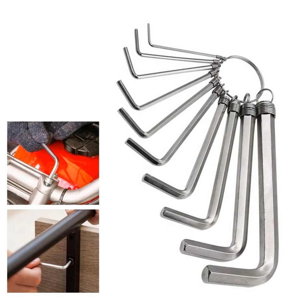 Hex Wrench Set Short Arm Hex Key Short Arm Design Size Marked Spring ...